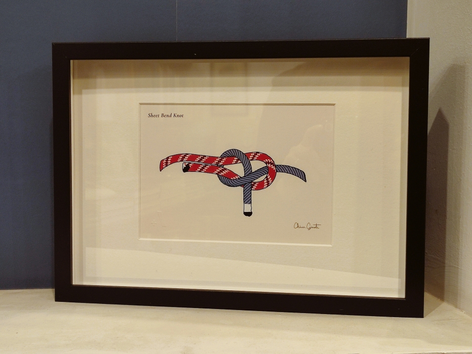 quadro "sheet bend knot/nodo bandiera" - Libreria del Mare